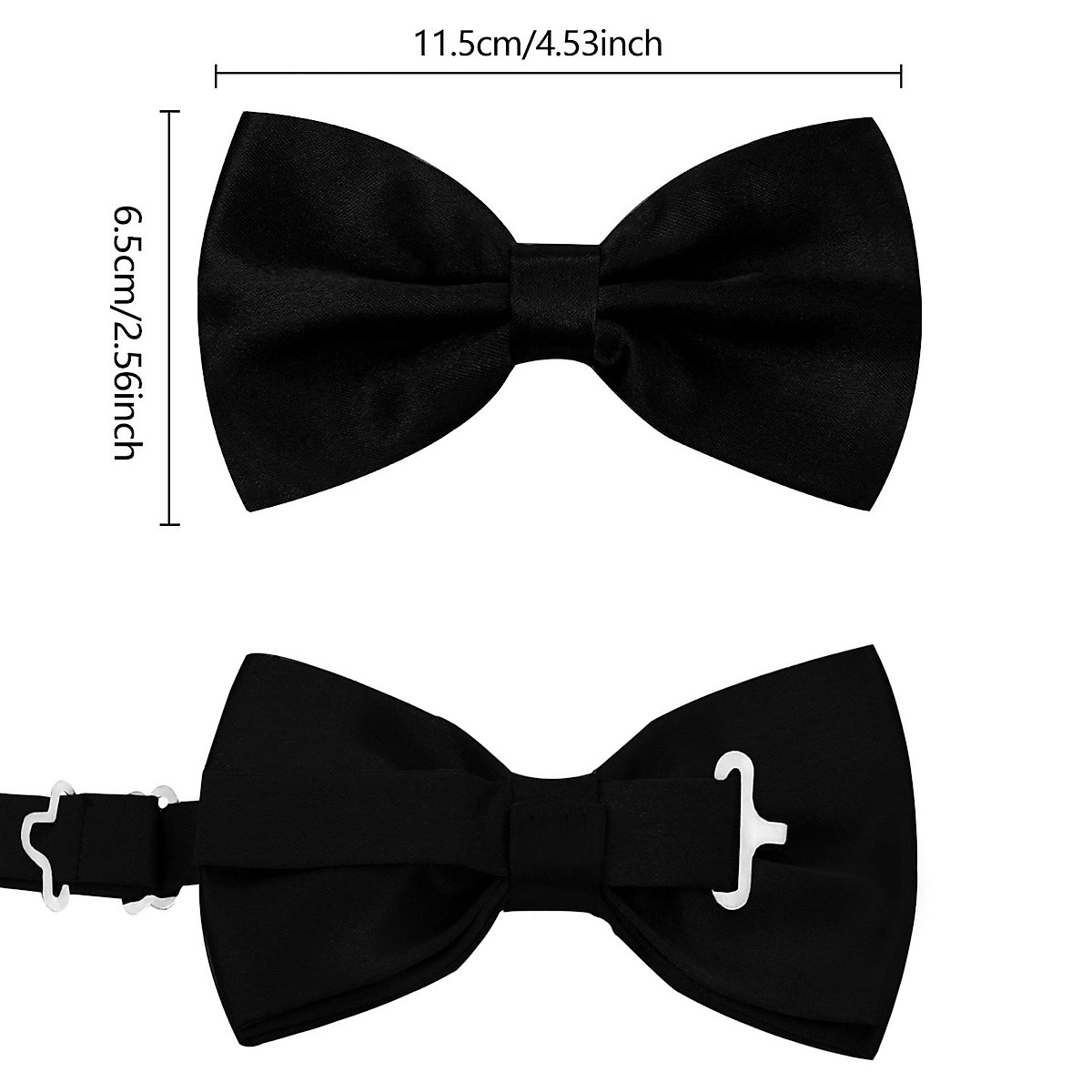 habibee Solid Color Mens Suspender Y Shape with Strong Clips Adjustable Braces