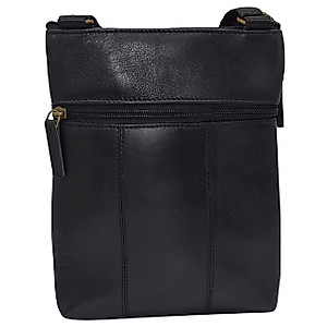 Crossbody Bag for Women Genuine Leather Multi-Pocket Purse with Adjustable Strap & Built-In Wallet