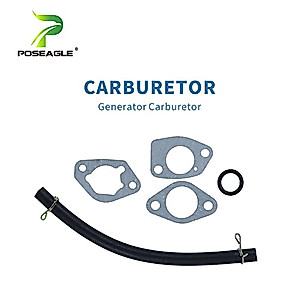 POSEAGLE P54804 Carburetor with P54392 Fuel Cock for WEN 56551 5500 Watt, WEN 56682 7000 Watt, WEN 56877 9000 Watt Generators