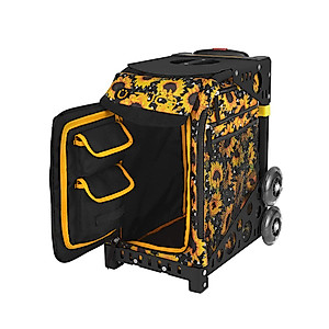 ZUCA Sport Sunflower Power Insert with Black Frame with Flashing Wheels