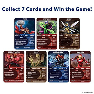 Skillmatics Marvel Card Game - Guess in 10, Quick Game of Smart Questions, Gifts for 8 Year Olds and Up, Fun Family Game