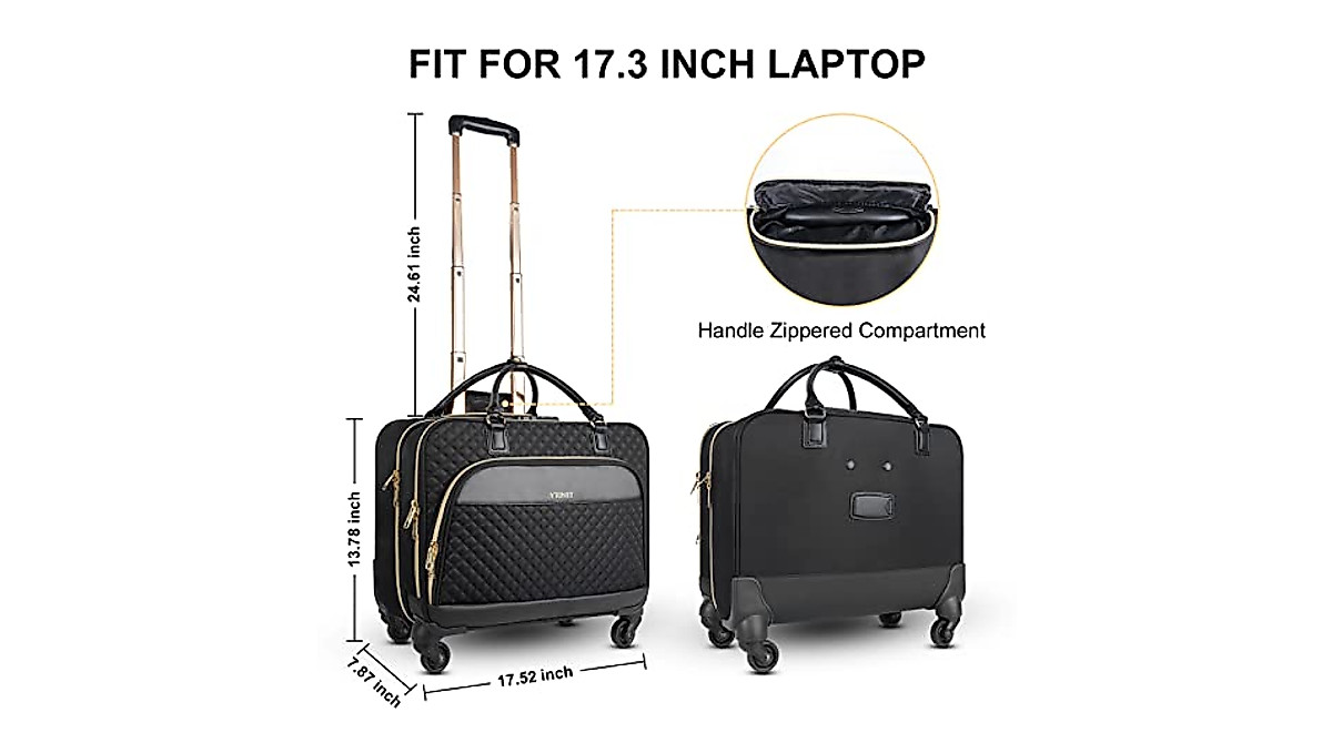 Ytonet Rolling Briefcase for Women - Stylish & Functional