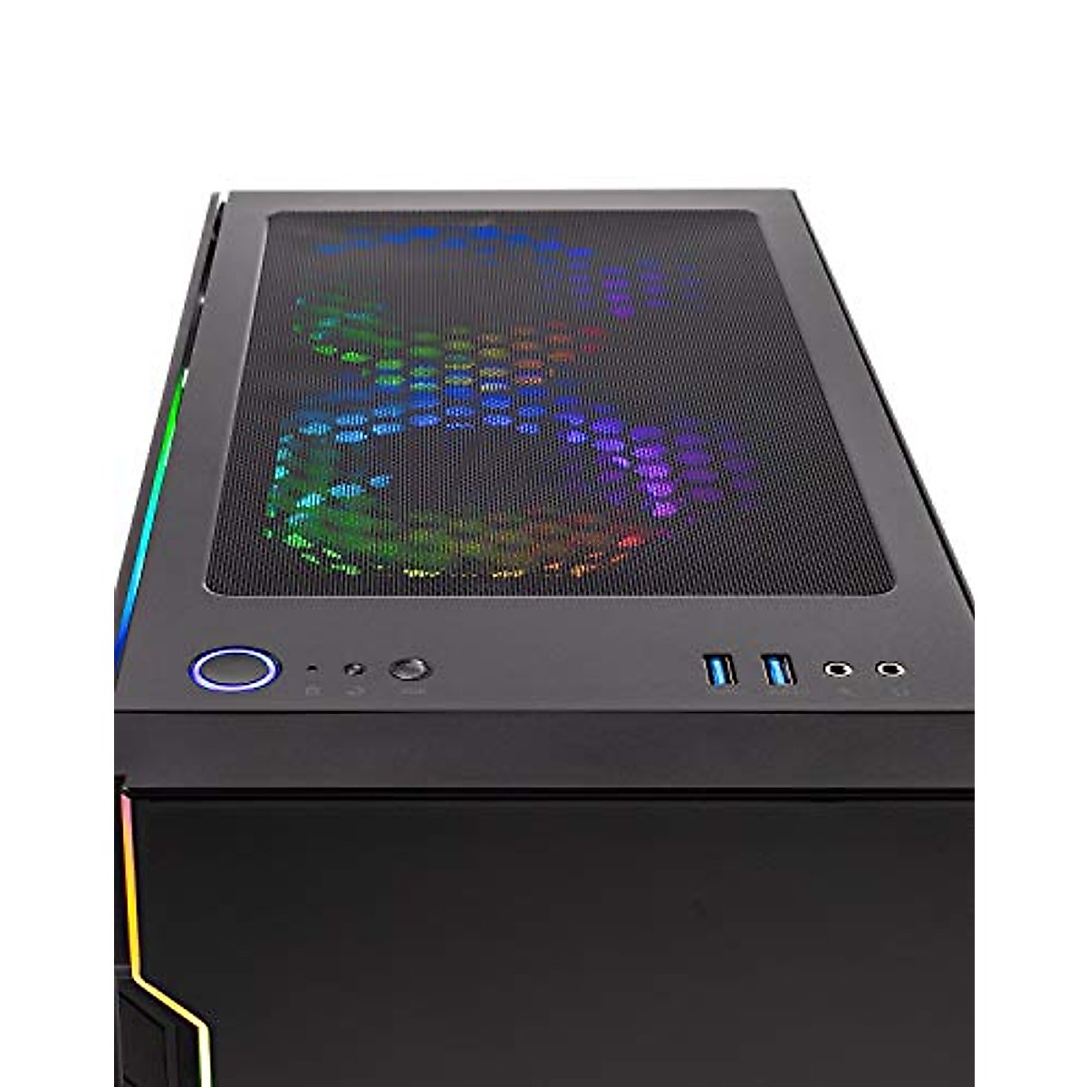 Skytech Shadow 3.0 Gaming PC Desktop - AMD Ryzen 5 3600 3.6GHz, RTX 3060 Ti 8GB GDDR6, 16GB DDR4 3200, 1TB NVMe SSD, 600W Gold PSU, RGB Fans, AC WiFi, Windows 10 Home 64-bit…