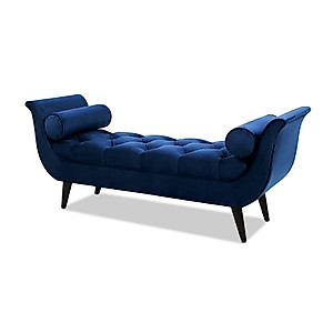 Jennifer Taylor Home Alma Entryway Bench, Navy Blue