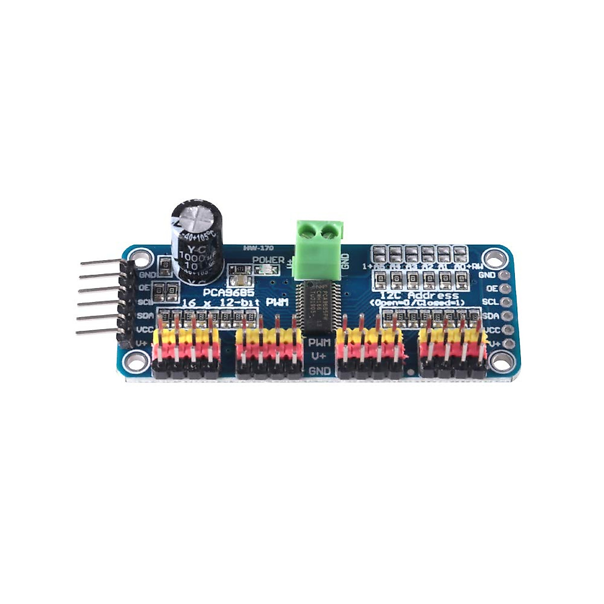 ACEIRMC 3pcs 16 Channel PWM Servo Motor Driver PCA9685 IIC Module 12-Bit for Arduino Robot or Raspberry pi