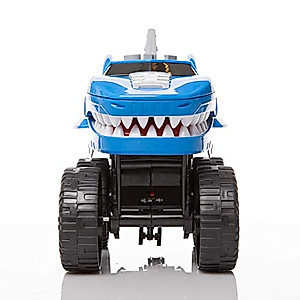 Rugged Racers Monster Trucks for Boys and Girls – Off Road Big Wheels Vehicle – Shark – Battery Operated Mouth Opening Design – Revving Engine with Sounds and Lights