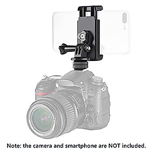 NEEWER Phone Holder / Hot Shoe Mount Adapter Kit Compatible with Action Camera GoPro Hero 11 10 9 8 7 6 5, DJI OSMO Action/Action 2, iPhone13 Pro Max, Samsung, Attaching on DSLR Camera or Ring Light