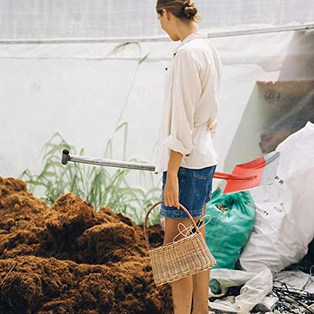 YARDWE Gardening Shovel Head Replacement Square Ice Scraper Heavy Duty Snow Shovel Snow Shovel Digging Shovel Snow Removal Tool