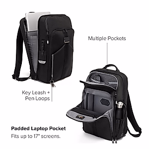 TUMI Men's Esports Pro 17 Backpack, Black, One Size