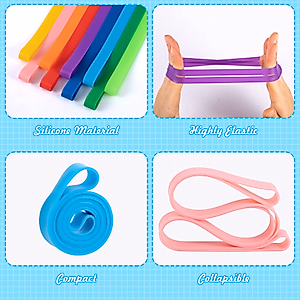 ANCIRS 15pcs Towel Bands for Beach Chairs, Silicone Beach Chair Clips for Fixing Towel, Multi-Functional Windproof Towel Bands Holder for Beach Chairs Cruise