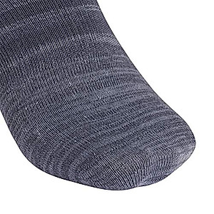 adidas Men's Superlite Low Cut Socks (6-Pair), Onix Grey/Grey/Black, Large