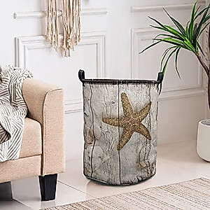 Round Waterproof Fabric Lightweight Storage Basket, Foldable Storage Box for Dirty Clothes, Laundry Basket for Boys and Girls, Suitable for College Dorm, Bedroom, Toy Nursery Kids Clothes Basket