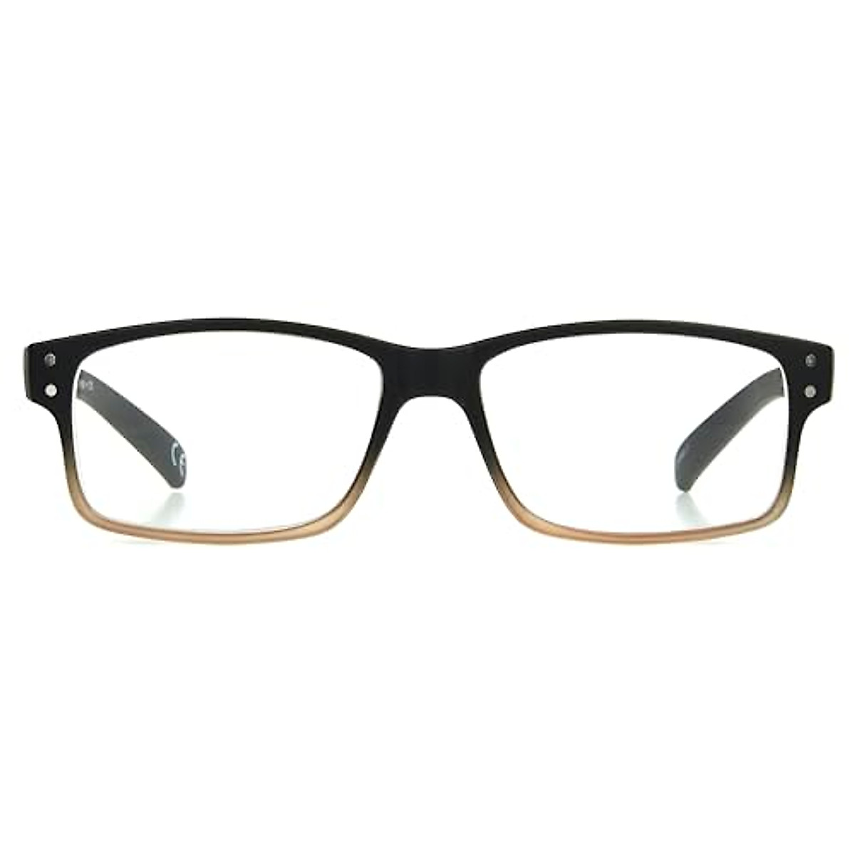 Foster Grant mens Thomson Glasses Reading Glasses, Brown/Transparent, 59 mm US