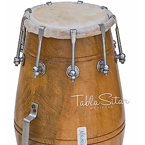 Maharaja Musicals Dholak Drum, Mango Wood, Bolt-tuned, Padded Bag, Spanner, Dholki Musical Instrument (PDI-104)