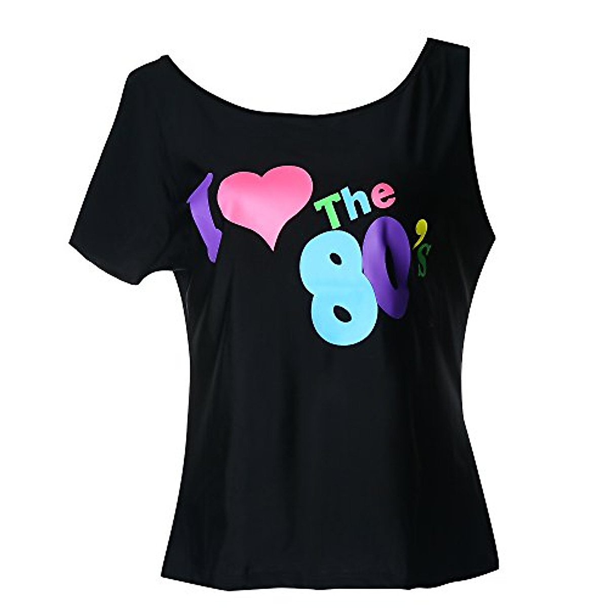 80's Party Girls Retro Costume Accessories Set for 1980s Theme Party Supplies (10-12, Rainbow)