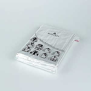 RINTATI 50 Pack 35.4inch Plastic Clear Dry Cleaning Hanging Lightweight Garment Clothes Cover Protector Bags for Closet Clothes Storage.