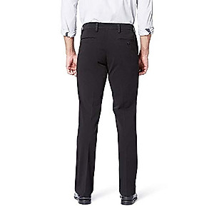 Dockers Men's Slim Fit Workday Khaki Smart 360 Flex Pants, Black, 36W x 30L