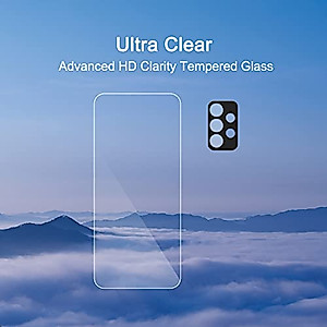 Ailun Screen Protector for Galaxy A53 5G 6.5" [3 Pack]+ [3 Pack] Camera Lens Protector, Tempered Glass,Ultra Clear,Anti-Scratch,Case Friendly