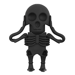 32GB USB Flash Drive Cartoon Skeleton Shaped Memory Stick, BorlterClamp Cool Thumb Drive Pen Drive Amazing Gifts, Black