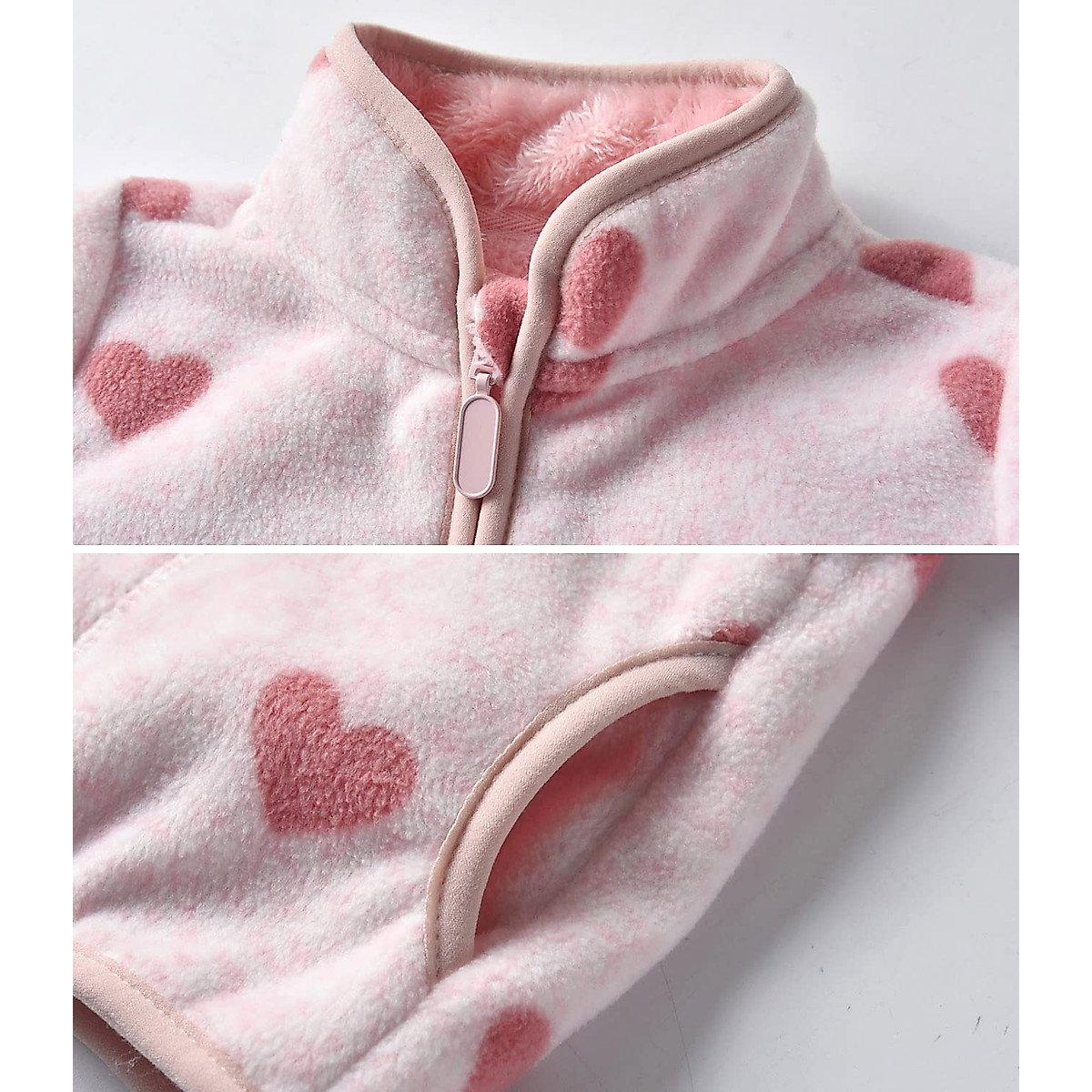 DILIBA Toddler Fleece Jacket Baby Boys Girls Lightweight Fall Winter Warm Coats 3T