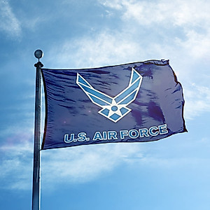 DELAYNOMORE77 US Air Force Flag United States Banner Polyester 3x5 Foot Flags Vivid Color and UV Fade Resistant Flag Outdoor Banner
