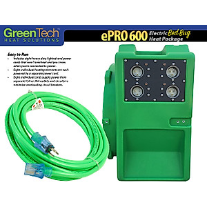 Portable Electric Bed Bug Eradication Heater System | Contains All Equipment for Heat Treatment of Bed Bugs | Gets Rid of All Bed Bugs in a 600 Sq. Foot Room | Professional-Grade | ePro 600 Package