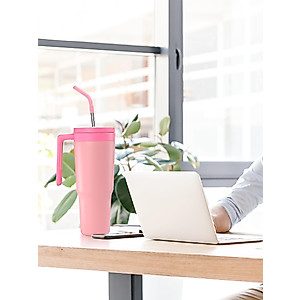 Raki Venus 40 oz Tumbler with Lid and Straw Double-wall Vacuum Water Bottle with Straw Spill Proof Insulated Water Bottle Stainless Steel Cup-holder Friendly Fruit Infusing Bottle Non BPA