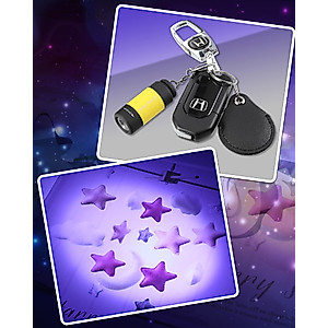 12 Pieces Mini Keychain Flashlight, USB Torch Rechargeable Colorful LED Flashlight High-Powered Keychain Lamp, Multicolor (White Light)