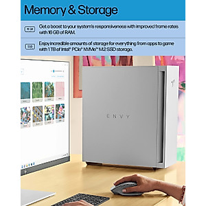 HP Envy Desktop TE02-0187ct Home & Business Desktop,12th Gen Intel® Core i7-12700, 32 GB DDR4 RAM, 2TB SSD + 1TB HDD, GeForce RTX 3060 Ti, Windows 11 Pro,Wi-Fi 6 + and Bluetooth® 5.2