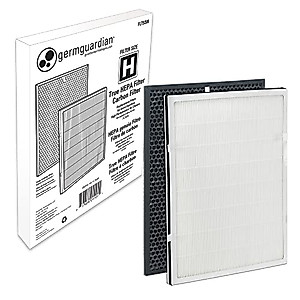 Germ Guardian FLT9200 True HEPA Genuine Air Purifier Replacement Filter H, and Carbon Combo Pack, for GermGuardian AC9200