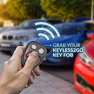 Keyless2Go Replacement for Keyless Entry Car Key Vehicles That Use 3 Button LHJ011-2 Pack