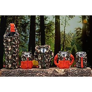 Puffin - The Puffy Beverage Vest, Insulated Can Cooler, Puffin Red/Woodsy Camo