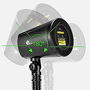 Christmas Projector Lights Outdoor Projector Lights Waterproof Plug in Moving Effect Wall Mountable for Halloween Christmas Holiday New Year Home Party Decoration Show (Snow--Flake)