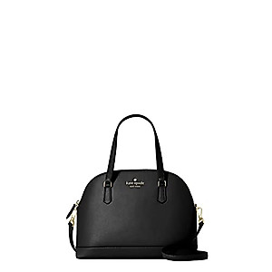 Kate Spade Saffiano Leather Medium Dome Satchel (Black)