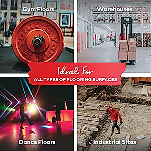 XFasten Vinyl Floor Tape 2 Inch x 36 Yards 6 Mils Gym Floor Tape 2 Inch | Court Marking Tape Outdoor 2 Floor Tape for Gymnasium Classroom | Floor Marking Tape Black Tape | Vinyl Tape Dancefloor Tape