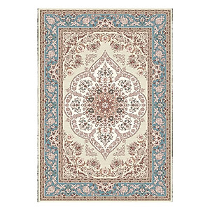 XYORAINN Area Rug Living Room Rugs - 8x10 Abstract Rug Large Rugs for Living Room Dining Room Ultra-Thin, Non-Slip Modern Bedroom Rug Large Carpet Non-Shedding Accent Rug for Office Classroom(Blue)