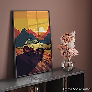 Inspirational Wall Art Co. - Innovation | 2023 Porsche 911 - Car Posters for Boys Room - Car Wall Decor - Car Room Decor - Car Posters for Men | 11x14 Inches Unframed