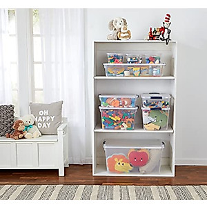 Rubbermaid Cleverstore Clear Variety Pack, Clear Plastic Storage Bins with Built-In Handles to Maximize Storage, Great for Large and Small Items, 16pk