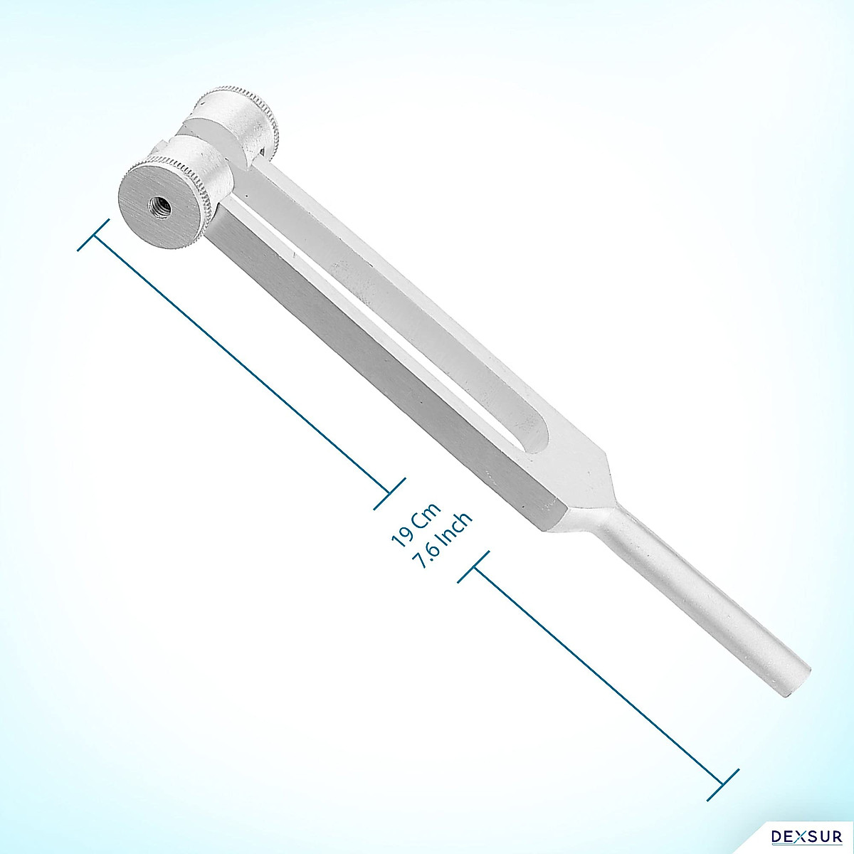 DEXSUR Medical Grade Aluminum Alloy Sensory Tuning Fork Activator For Healing, Therapy Non Magnetic, One Each of C 128 Tuning Fork