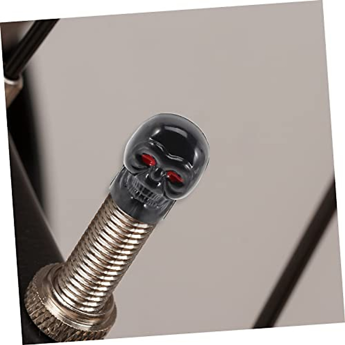 Vaguelly Automotive Wheels 8 pcs Valve Cap Skull Tire Pressure Cap Skull car Accessories for car accesories Stem Covers Motorbike Tyre Dust Caps Mountain Bike Copper core Alien