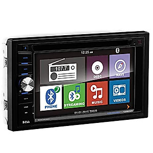 BOSS Audio Systems BV9384NV GPS Navigation - Double Din, Bluetooth Audio and Calling, 6.2 Inch LCD Touchscreen, Built-in Microphone, MP3, CD, DVD, USB, SD, AM/FM Radio Receiver