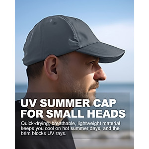 Zylioo Little Heads Solid Color Cap,Small Size UV Summer Cap,Unisex Sun Cap for Bald Heads