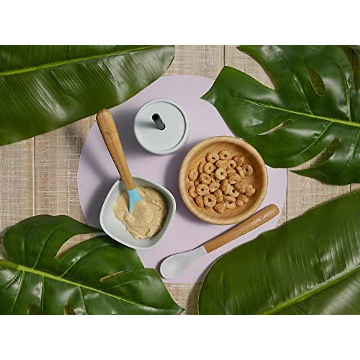 Avanchy Baby Bowls Silicone MINI Prep Bowl Set for Babies Kids Toddler for Feeding Food 4 oz, Blue