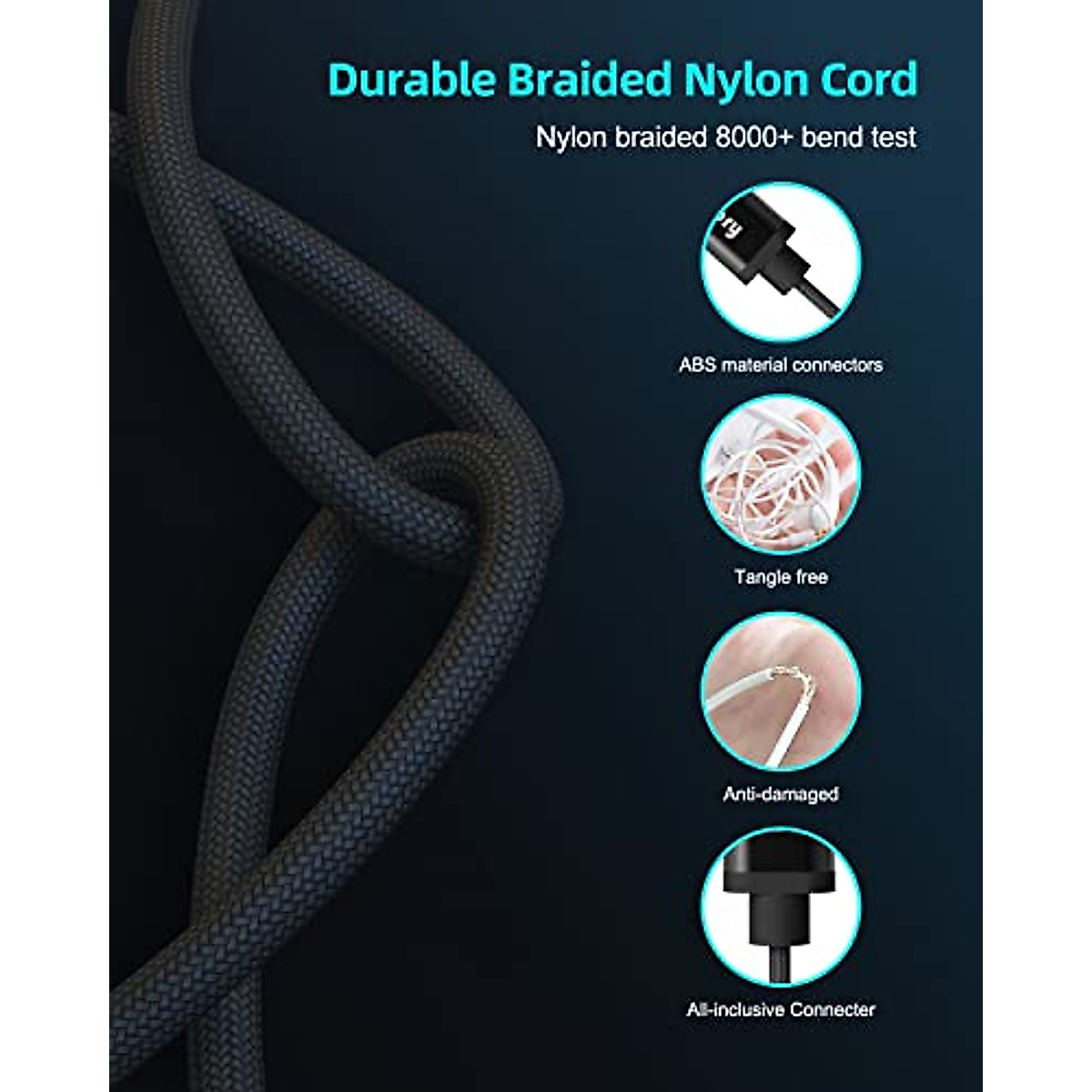 iFory USB C Headphones, Hi-Res Type C Earphones in-Ear Earbud with Baried Suit with Microphone and Volume Control Compatible with Google Pixel LG Samsung Oneplus Sony MacBook Black…