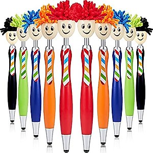Outus Mop Head Pen Screen Cleaner Stylus Pens 3-in-1 Stylus Pen Duster for Kids and Adults (10 Pieces)
