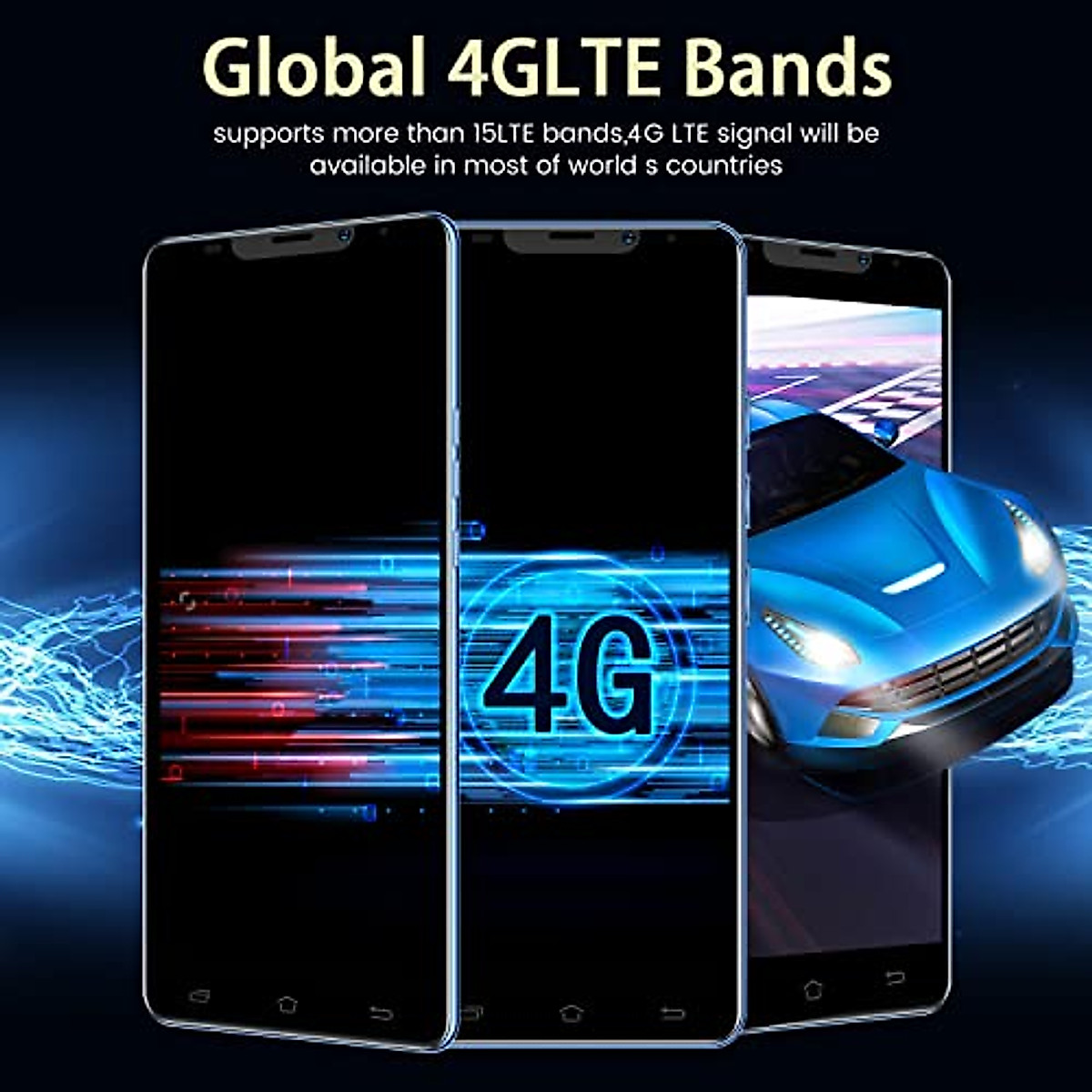 Unlocked Smartphone 5.5inch Cell Phone IP14 2+16GB HD Full Screen Straight Talk Phone Dual Sim Unlocked Android Phones Boost Mobile Phone (Roes Red)