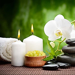 2x3 Inch White Pillar Candles, 12 Packs Unscented Dripless Cylinder Candles for Home, Wedding, Party, Dinner Table, 22 Hour Burn