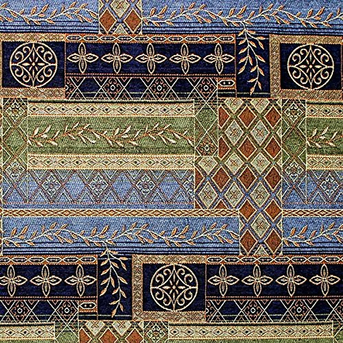 Danny K Women's Tapestry Zipper Purse Crossbody Handbag, Adjustable Cord, Handmade in USA (Neptune/Blue)