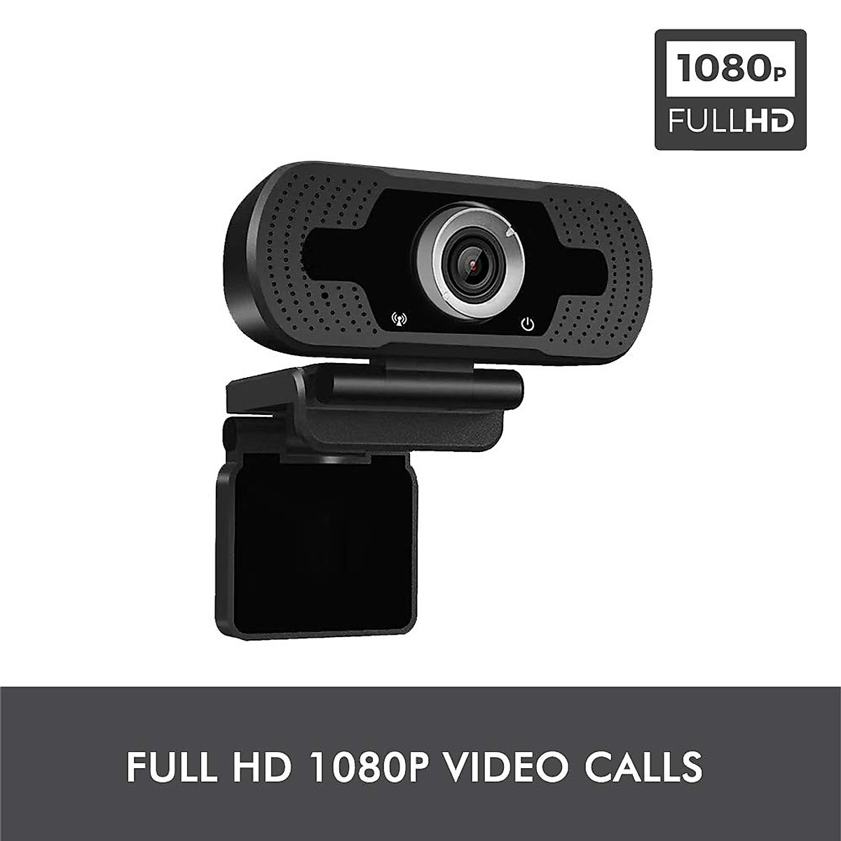 AAKULU Webcam with Microphone,1080p HD Webcam Streaming Computer Web Camera USB Cable for PC Laptop Desktop Video Calling,Conferencing on line Classes Black