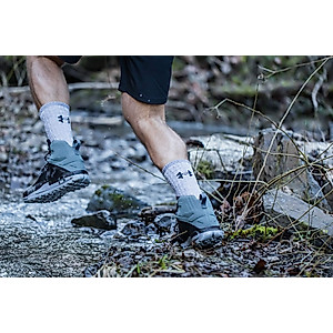 Under Armour Adult Hitch Coldgear Boot Socks, 2-Pairs , Pitch Gray/Black , Large
